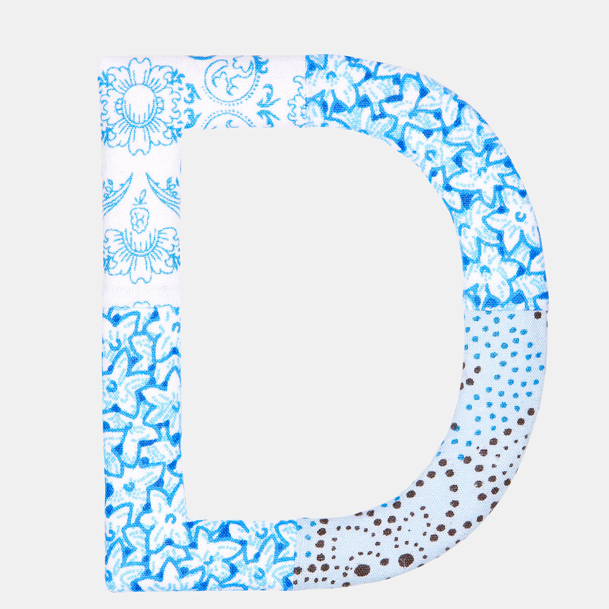 Baby Letter D 2pk | Blue Patchwork/Multi | Toshi - Designed in AU