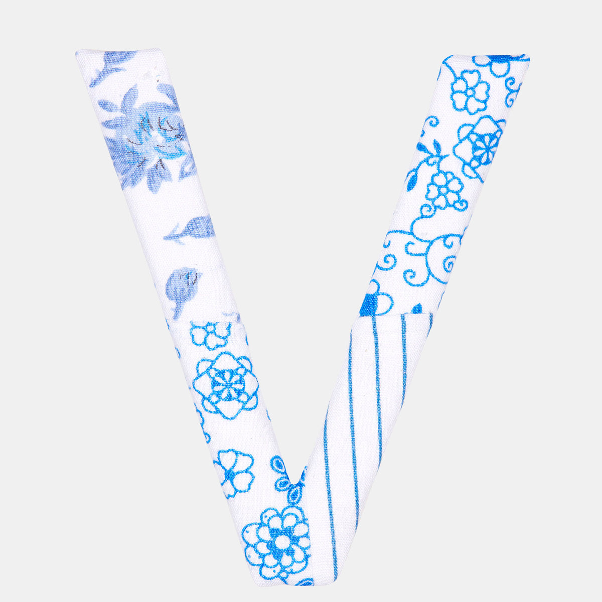 Baby Letter V 2pk | Blue Patchwork/Multi | Toshi – Toshi Australia Pty Ltd